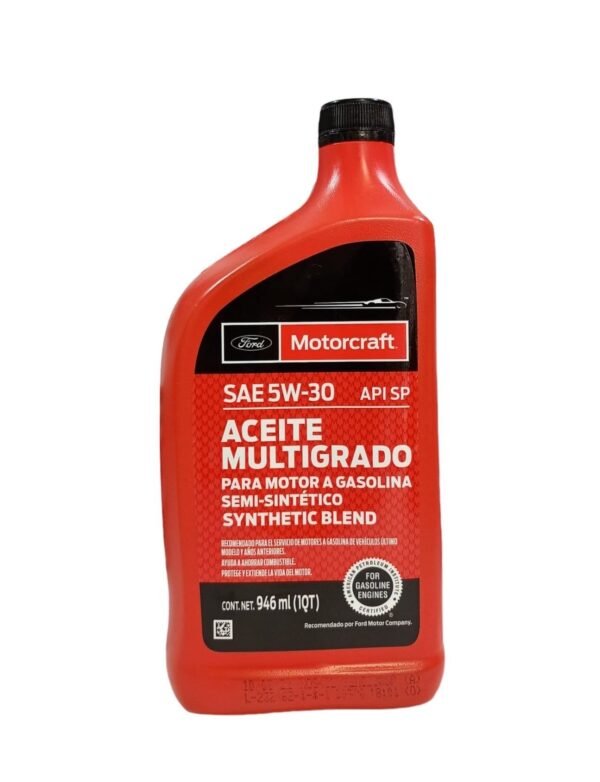 ACEITE MOTORCRAFT SEMI SINTETICO SAE 5W 30 LITRO – Refaccionaria la meta